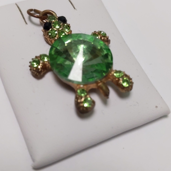 Jewelry | Green Turtle Necklace Charm | Poshmark